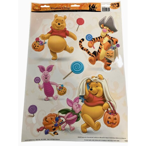 Disney | Holiday | Disney Halloween Winnie The Pooh Friends Window ...